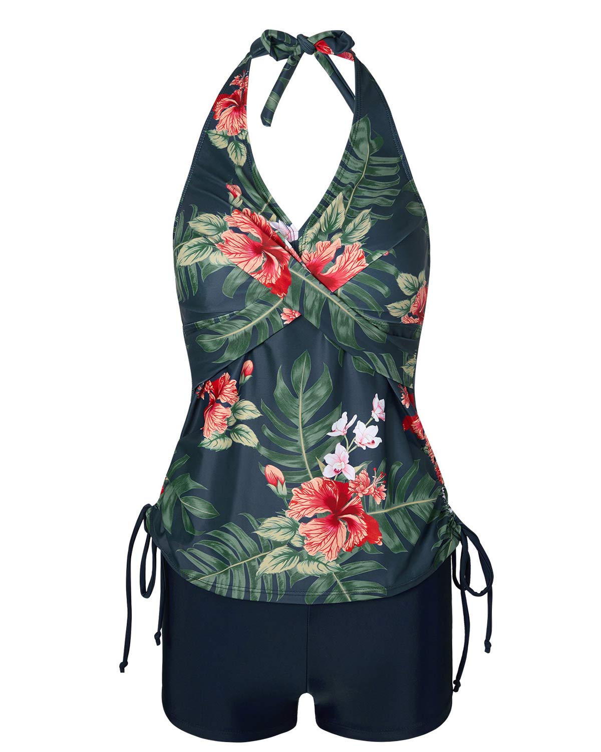 Elegant Two-Piece Tankini with Shorts – SLIM