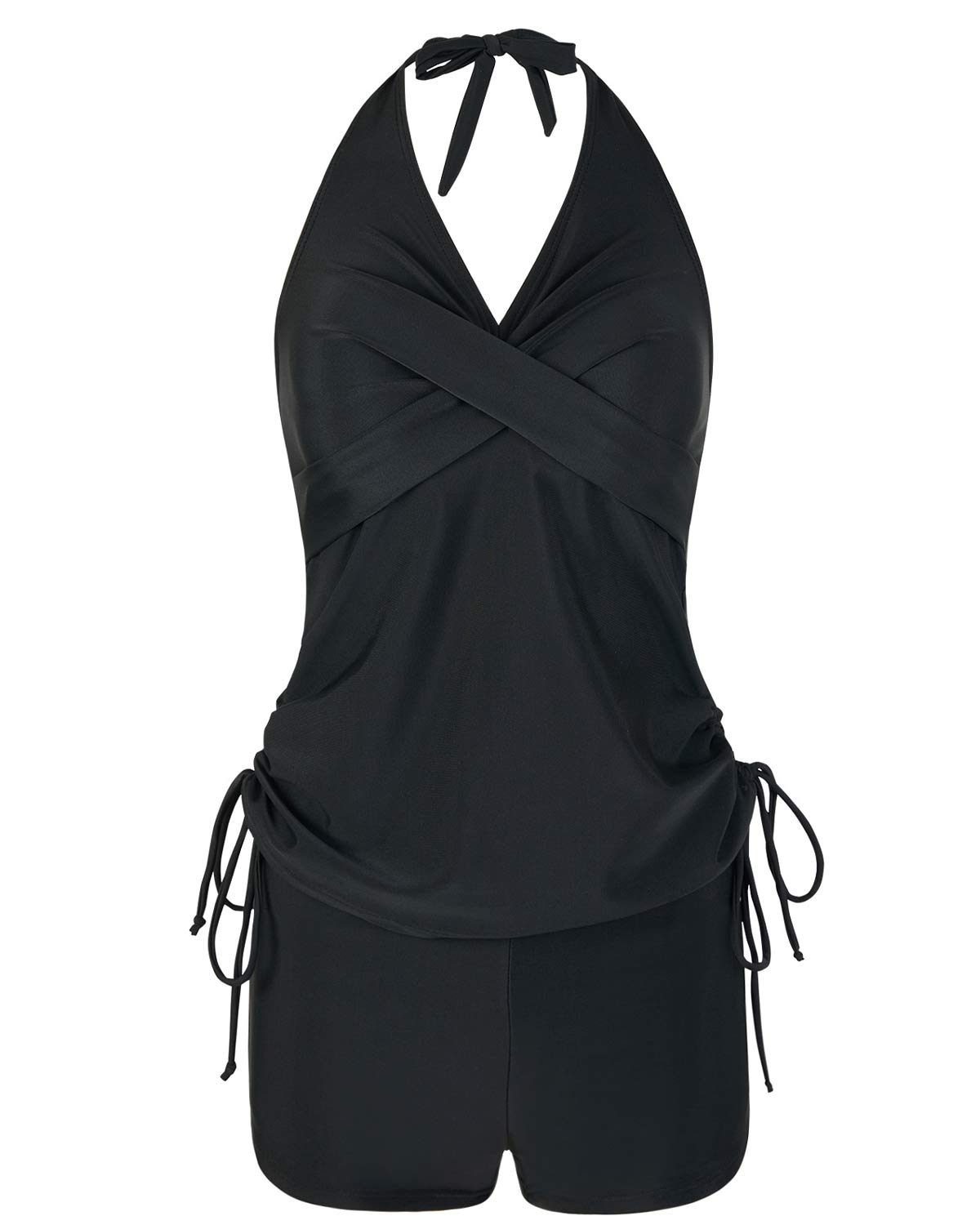 Elegant Two-Piece Tankini with Shorts – SLIM
